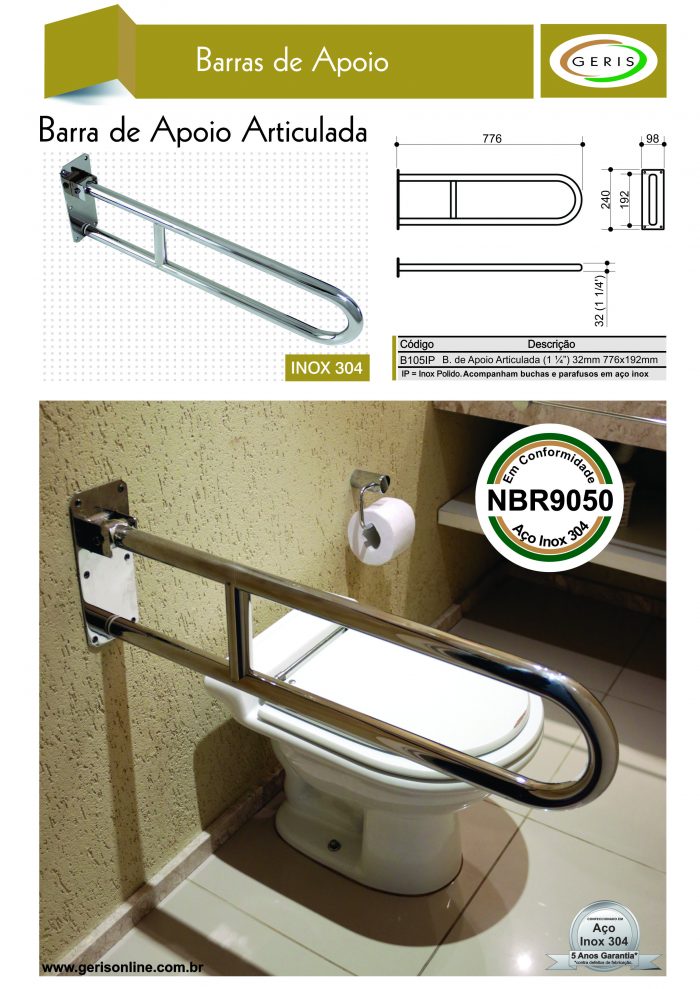 Barra de Apoio Articulada - GERIS